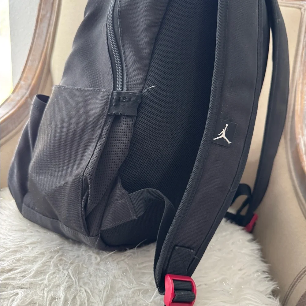 Jordan | Bags | Jordan Black Backpack With Red Accents | Poshmark